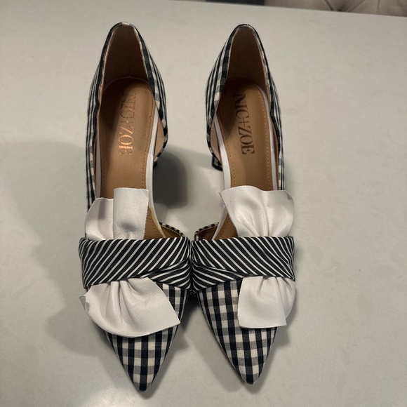 NIC+ZOE | Shoes | New Without Tags Nic Zoe Black White Checkered Heels ...